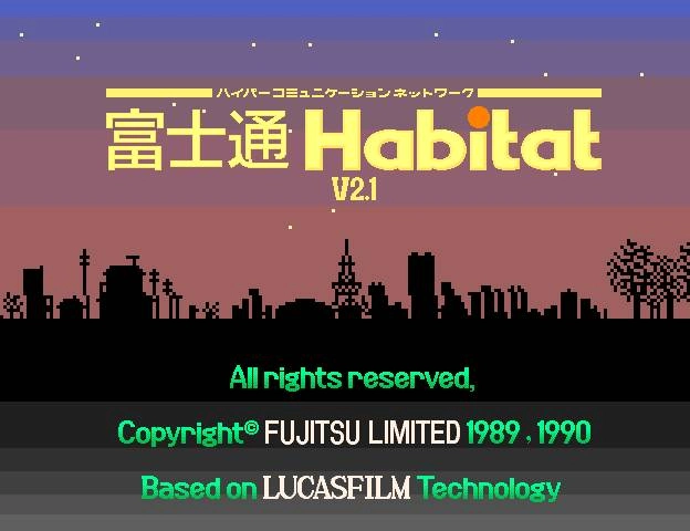 Fujitsu Habitat (FM Towns) - Download ROM, ISO, & Game