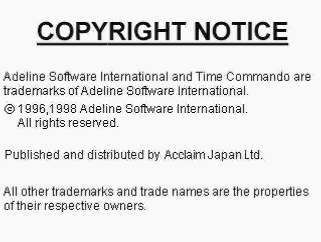 Time Commando (Sega Saturn) - Download ROM, ISO, & Game