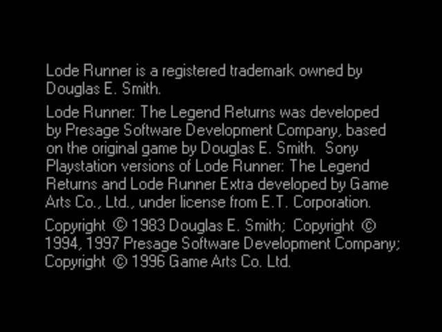 Lode Runner (PlayStation 1) - Download ROM, ISO, & Game