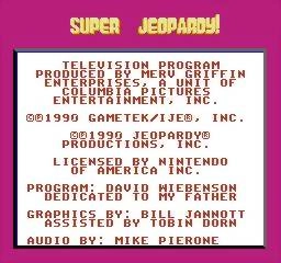 Super Jeopardy! (NES) - Download ROM, ISO, & Game
