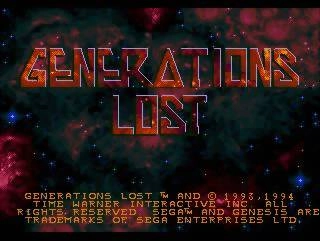 Generations Lost (Sega Genesis / Mega Drive) - Download ROM, ISO, & Game