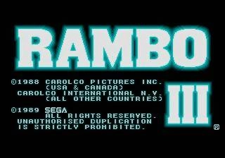Rambo III (Sega Genesis / Mega Drive) - Download ROM, ISO, & Game